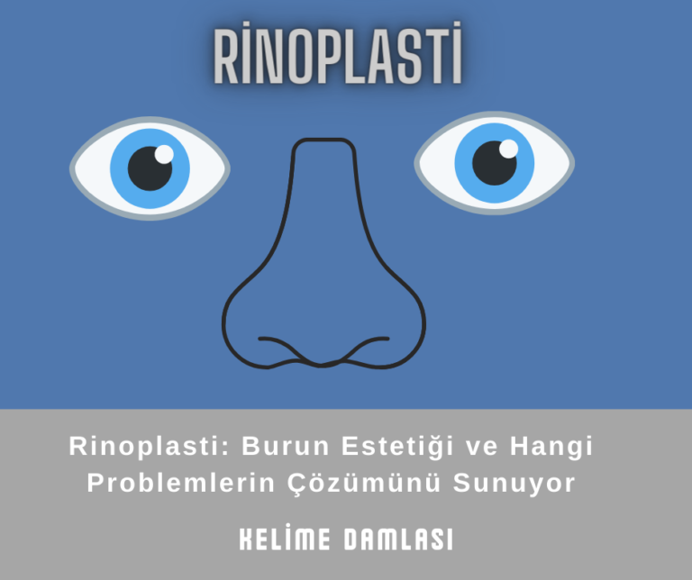 Rinoplasti: Burun Estetiği ve Hangi Durumlarda Yapılır? – Kelime Damlası